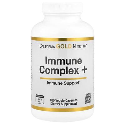 California Gold Nutrition,Immune Complex +, 180 Veggie Capsu