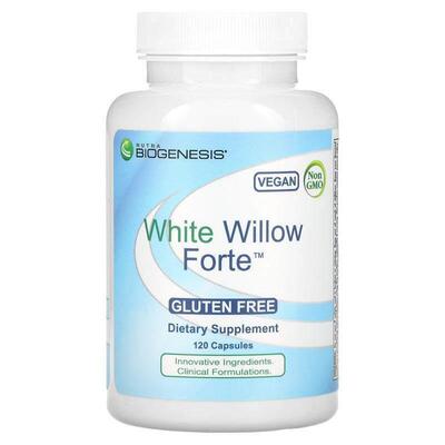 Nutra BioGenesis,White Willow Forte，120粒素食胶囊