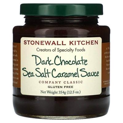 Stonewall Kitchen,Dark Chocolate Sea Salt Caramel Sauce, 12.