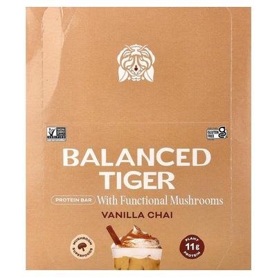Balanced Tiger ,Protein Bar, Vanilla Chai, 12 Bars, 1.55 oz