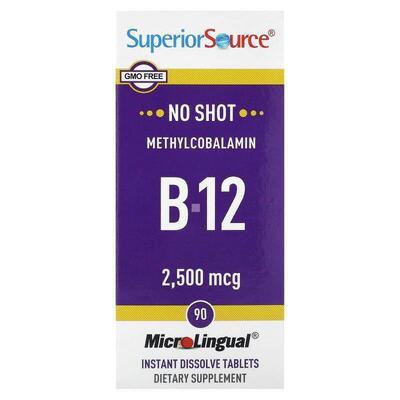 Superior Source,Methylcobalamin B-12, 2,500 mcg, 90 Instant