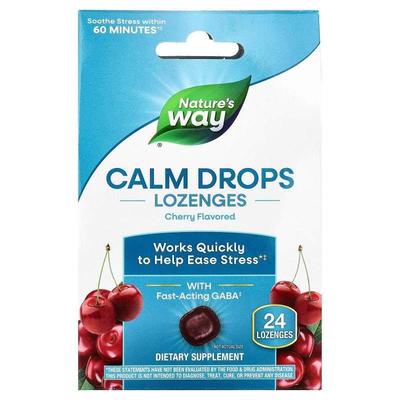 然萃维,Calm Drops Lozenges, Cherry , 24 Lozenges
