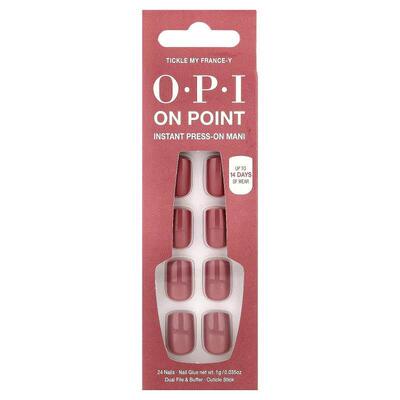 OPI,On Point, Instant Press-On Mani, Short Length, Tickle My