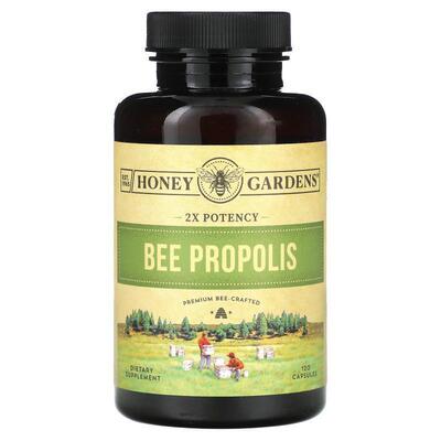 Honey Gardens,Bee Propolis, 2X Potency, 120 Capsules