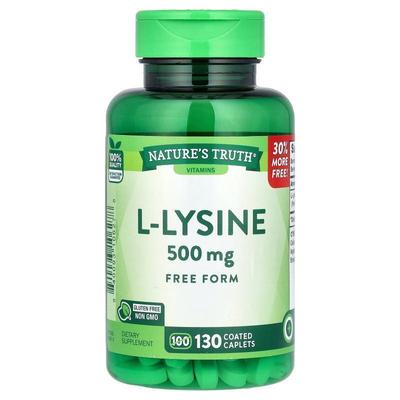 Nature's Truth,L-Lysine, 500 mg, 130 Coated Caplets