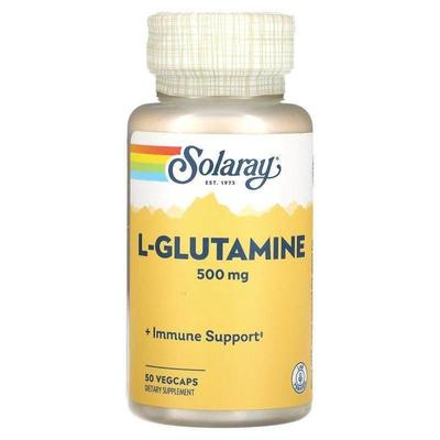 Solaray,L-Glutamine , 500 mg , 50 VegCaps