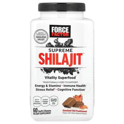 Force Factor,Supreme Shilajit™，老式熏制，60 片软咀嚼片