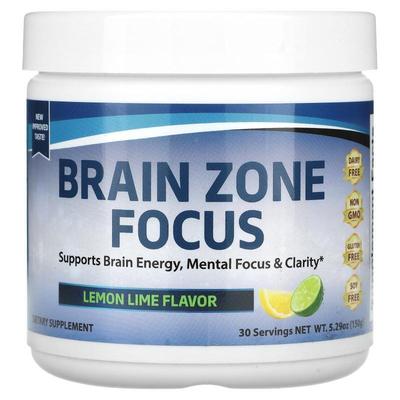 Divine Health,Brain Zone Focus, Lemon Lime, 5.29 oz (150 g)