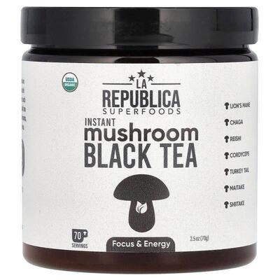 LA Republica,Instant Mushroom Black Tea, 2.5 oz (70 g)
