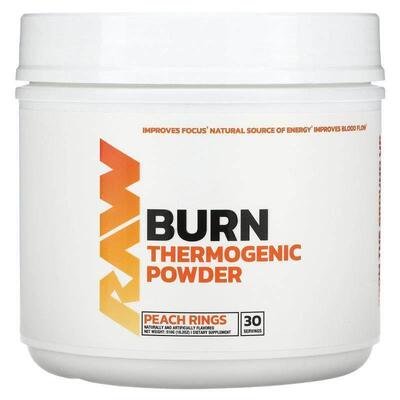 Raw Sport Supplement Company LLC,Burn，生热粉末，长久桃香，1