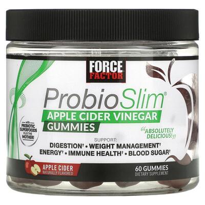 Force Factor,ProbioSlim 苹果醋软糖，60 粒软糖
