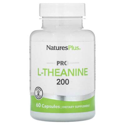 自然加,Pro L-Theanine 200, 200 mg, 60 Capsules