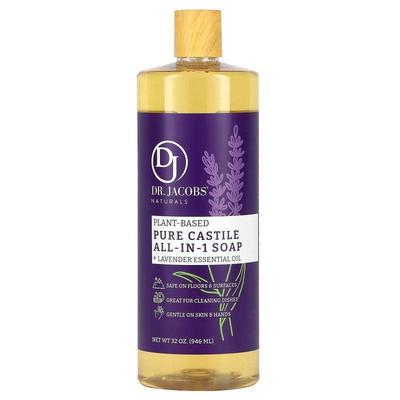 Dr. Jacobs Naturals,Plant-Based Pure Castile All-In-1 Soap,