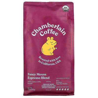 Chamberlain Coffee,Fancy Mouse Espresso Blend, Ground, 12 oz