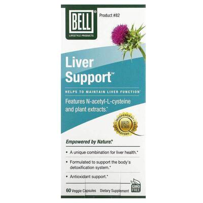 贝尔生活方式,Liver Support, 60 Veggie Capsules