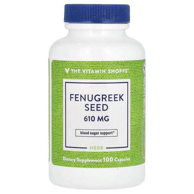 The Vitamin Shoppe,Fenugreek Seed, 610 mg, 100 Capsules