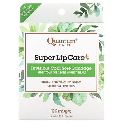 Quantum Health,Super LipCare+, Invisible Cold Sore Badges, 1