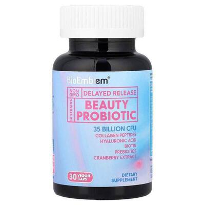 BioEmblem,Beauty Probiotic, 30 Veggie Caps