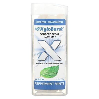 Xyloburst,Xylitol Sweetened Mints, Peppermint