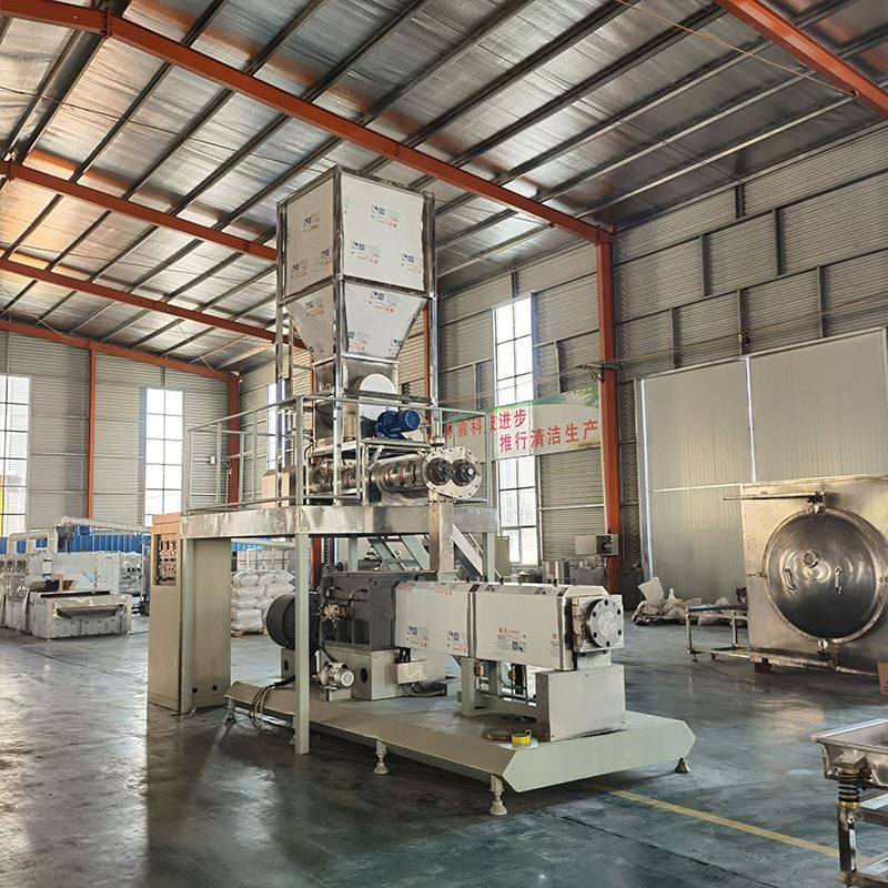 双螺杆膨化机宠物饲料生产线狗粮猫粮生产加工设备_虎窝淘