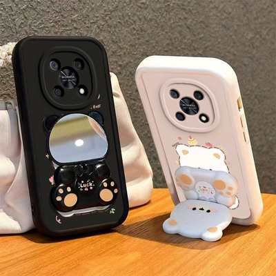 适用华为畅享50Pro手机壳小熊支架CTR一AL00保护Por套CTRAL新款硅胶畅想5OPro防摔全包50P荣耀享畅亨Pr0男女