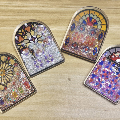 番外广州   满洲窗金属箱贴   徽章  书签    旅游文创【限】