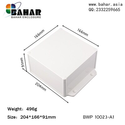 优质塑料方形带耳朵仪器仪表外壳IP68安防监控塑料防水盒BWP10023