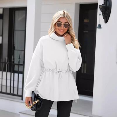 Women's Turtleneck Sweatshirts Long Sleeve Pullover Tops