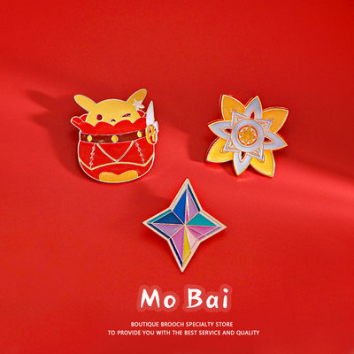 原神周边阳华原石蹦蹦炸弹胸针