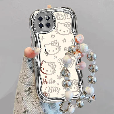 适用真我V3手机壳realmeV35G保护套Realme新款镂空小猫咪软硅胶外壳OPPORealmeV全包OPPOV防摔OPPO男女