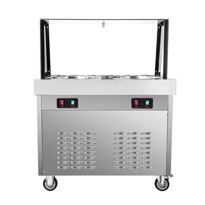 机冰炒冰EDL淇淋卷炒机 型商小用炒酸奶水果冰卷机 新品鲜果炒冰