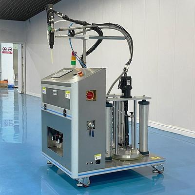 霍特双组份压盘泵微量打胶机适配5加仑高粘度AB胶半自动灌胶机