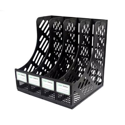 Plastic Four-Section File Organizer, Office and School Suppl