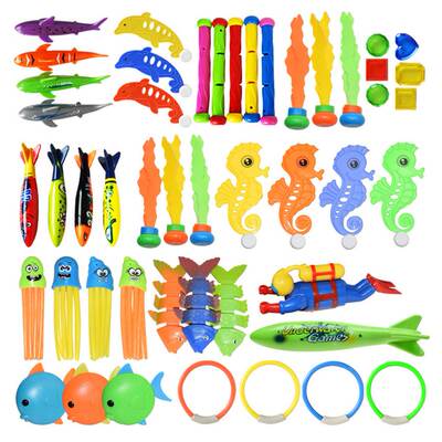 Diving Game Toys Set Swimming Pool Throwing Toy Dive Swim Ri