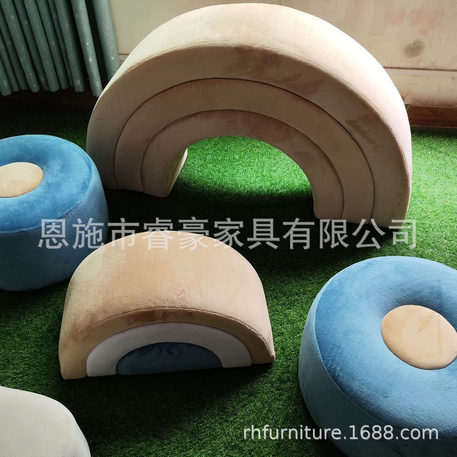 ZDH幼儿园儿童学习桌椅组合售楼处部儿童娱乐区坐凳早教中心桌椅