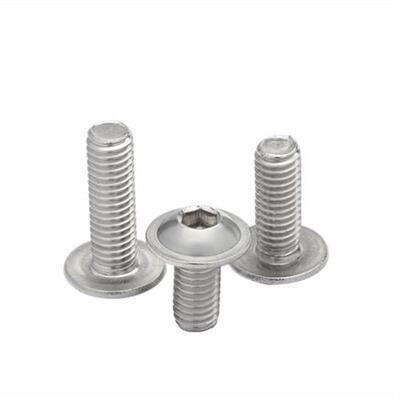 制造商销售304不锈钢圆头六角垫片螺钉法兰面螺钉螺栓M3M4M5M6M8M