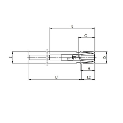 德国法瑞恩FAHRION CqP16M-Z16-L=150刀具延长杆弹簧筒夹直柄(AD)