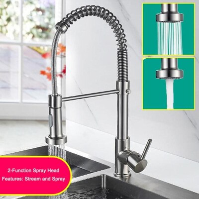Pull Out Bathroom Vessel Sink Faucet Spring Style MVixer Bas