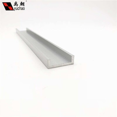 铝合金u型槽包边扣条30x10x3玻璃E卡槽u形铝槽铝合金型材边框u槽