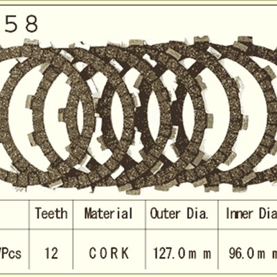 铃木 GSX250 GS250T 80-81LT2z50S Quadsport250 89-90 离合器片