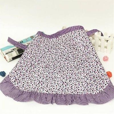 极速Kitcchen Cooking Floral Apron Work Dining Half-length Lo