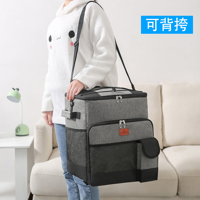新品带拉杆保温冷藏箱户外冰包车载冰箱J大容量加厚露营野餐袋保
