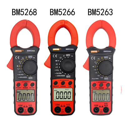 新品i滨江数字数显钳形万用电表BM5266/5G268测600KA交流电i流/电