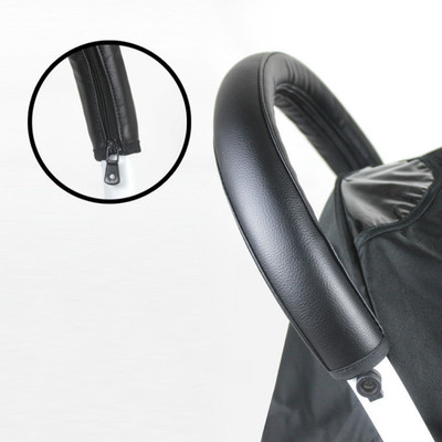 新品Baby Pram Handle PU Leathzer Pushchair Stroller Armrest