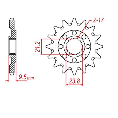 摩托车大小链轮 链盘牙盘齿轮r大小飞适用CR250 RN,RP 92-93年套