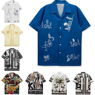 Printed Shirt Y2K Streetwear Hip Hop Casual Mature Artistic