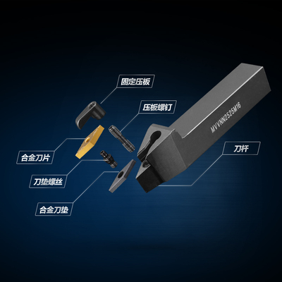 数控外圆车刀刀杆72.5度MVVNN1616H16/2020K16/2525M16菱形尖刀片