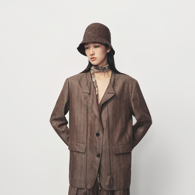 AVVENN棕咖色渔夫帽AK1P001580