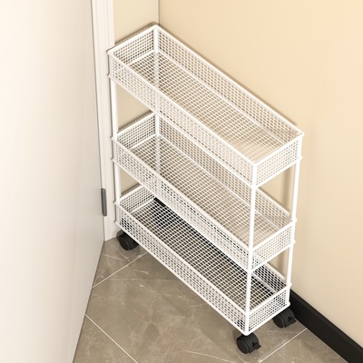 速发夹超置物架厨房门后收纳柜所用多层缝窄边柜卫生间厕家落地整