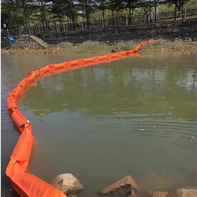围油栏PVC拦污屏 水草拦截防污帘水体生态围堰河道油污隔离软围隔